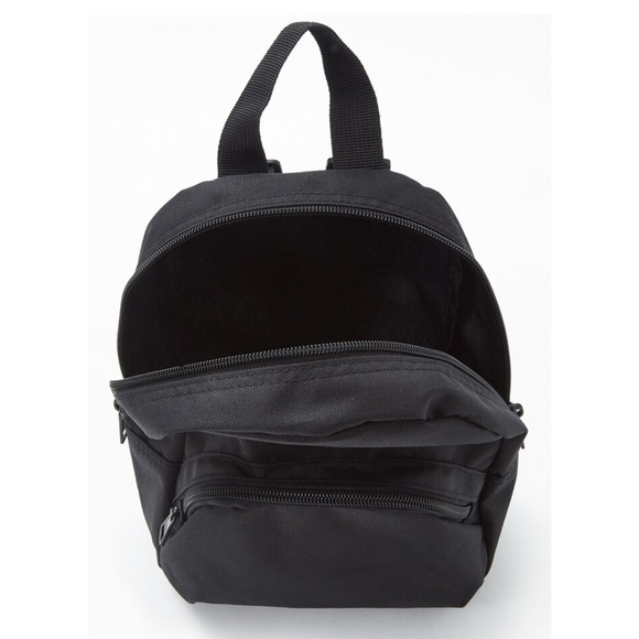 Vans | Bags | Vans Logo Patch Mini Backpack Solid Black | Poshmark